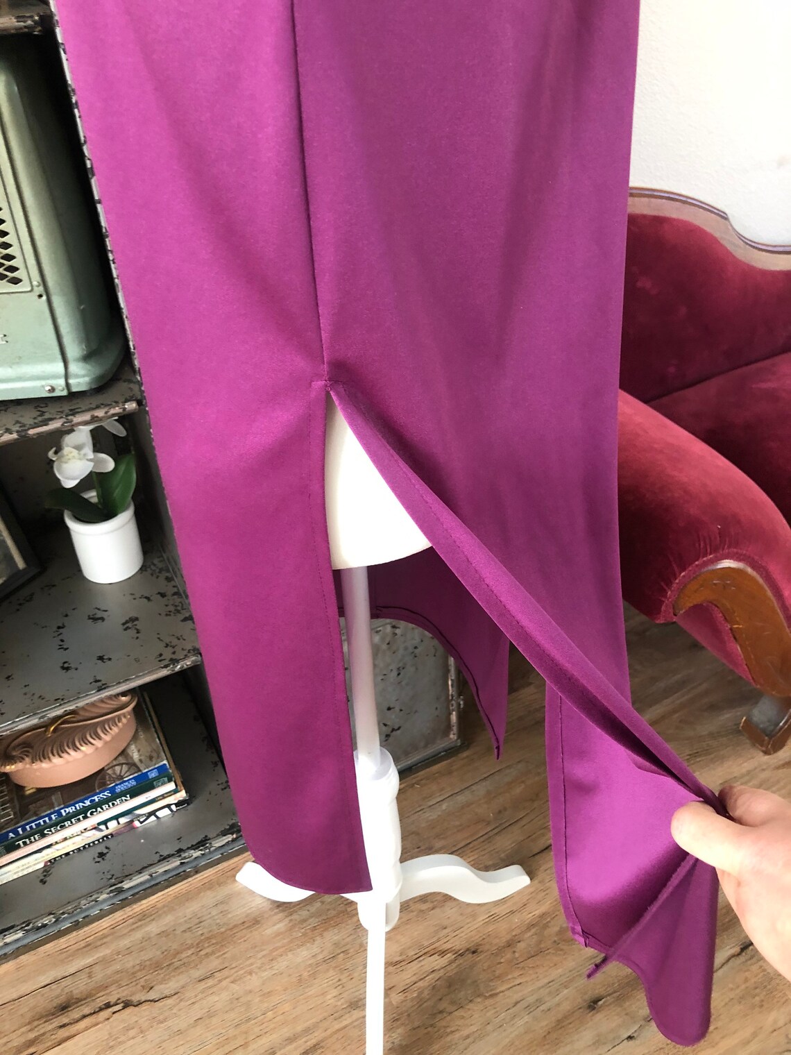 Vintage 1970's 80's Purple Nightie Cover S/M - Etsy