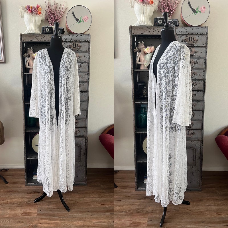 Sheer Lace Robe - Etsy