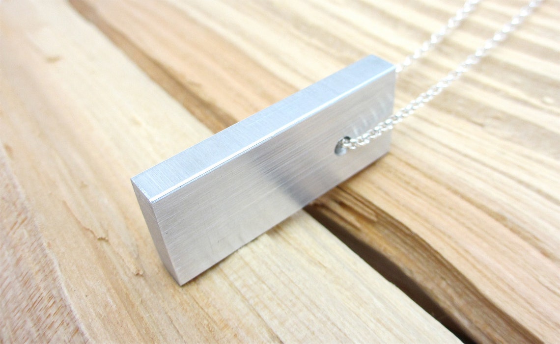 Aluminum Jewelry Aluminum Necklace Minimalist Necklace - Etsy