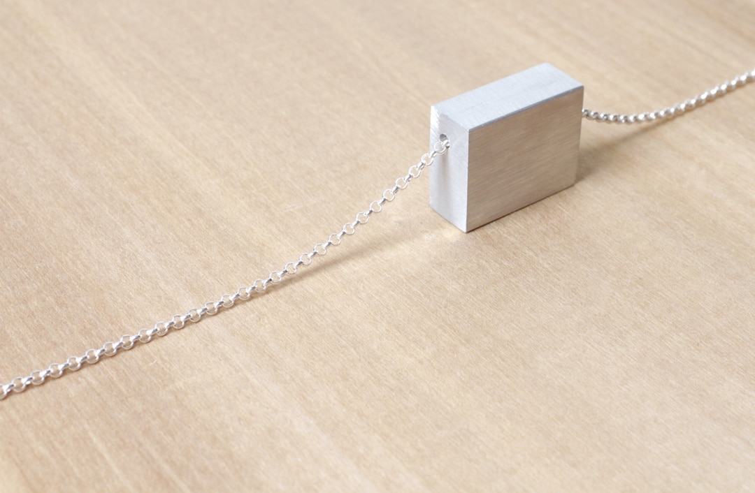 Aluminum Necklace Aluminum Jewelry Anniversary Jewelry Minimalist ...