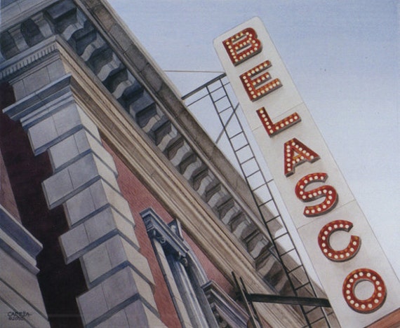 Belasco Theater Print Broadway Theater 6x7 Print Belasco | Etsy