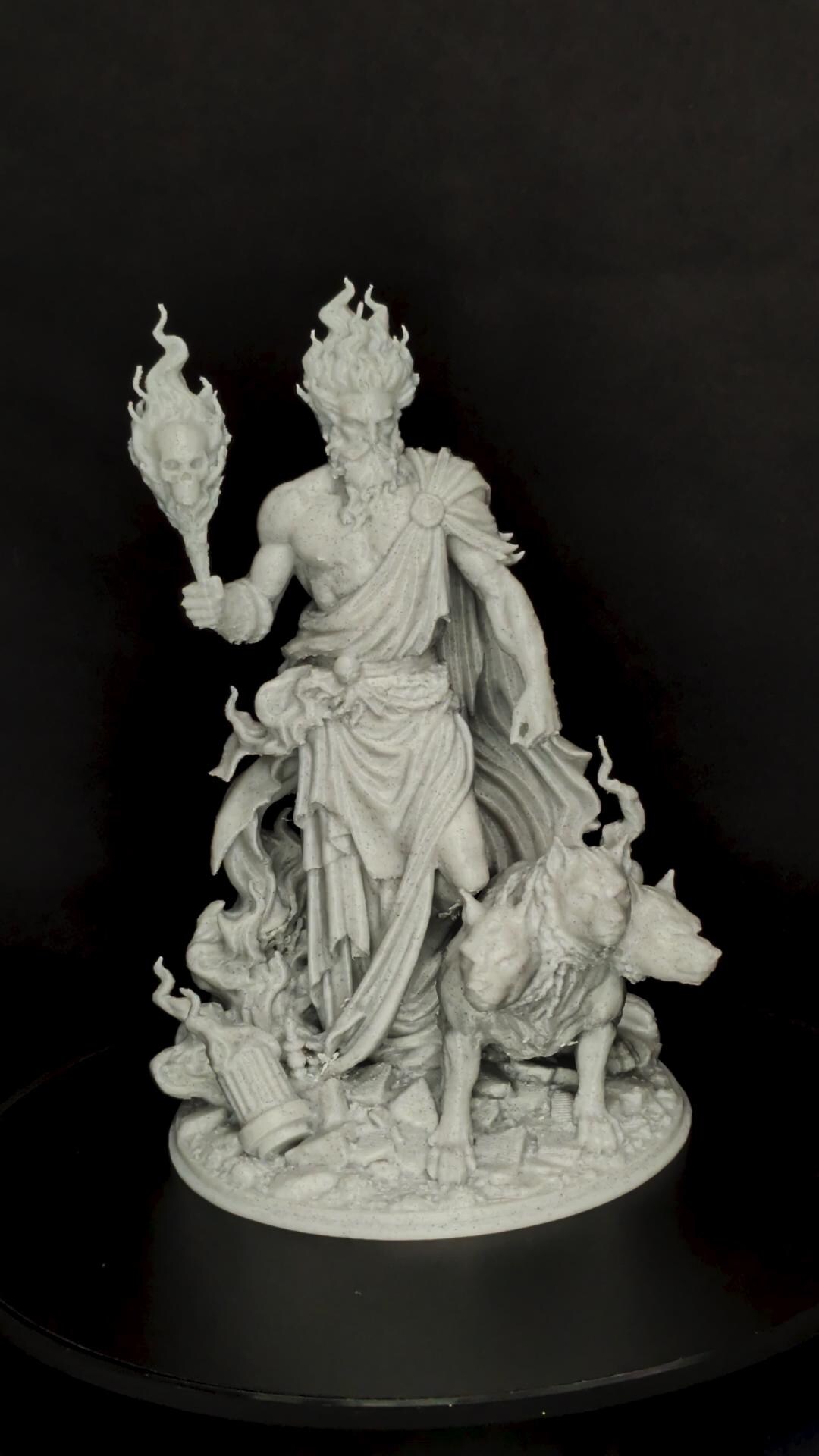 Hades Statue - Marble Finish God of the Underworld Sculpture - Etsy