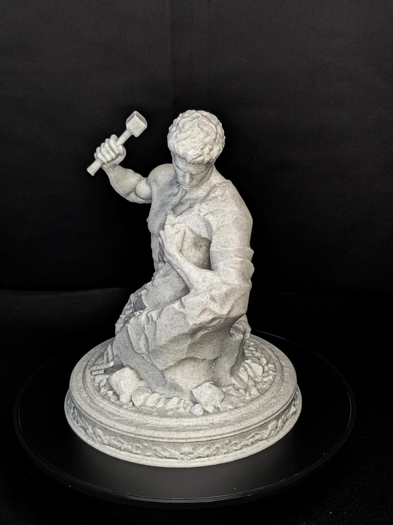 The Sculptor of Fate Statue - Creator God Sculpture | Artisan of Time ...