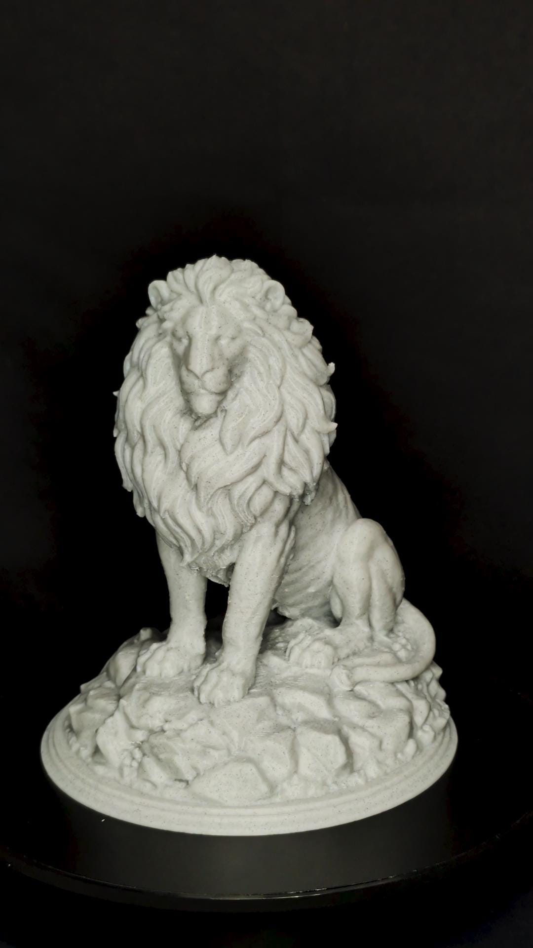 Marble Lion Statue - Regal Guardian Sculpture - Etsy