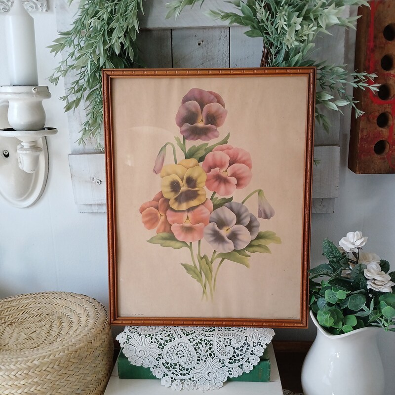 Pansy Print - Etsy
