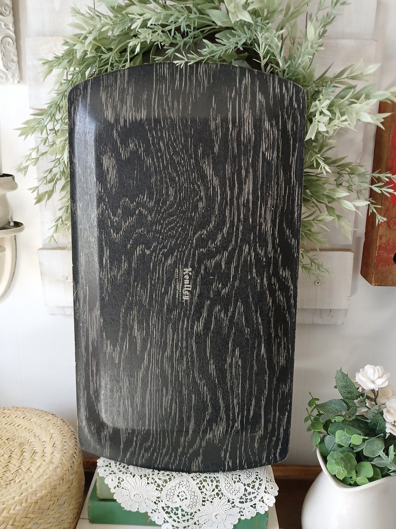 Vintage Kentley White Floral Apple Blossom Black Tray - Etsy