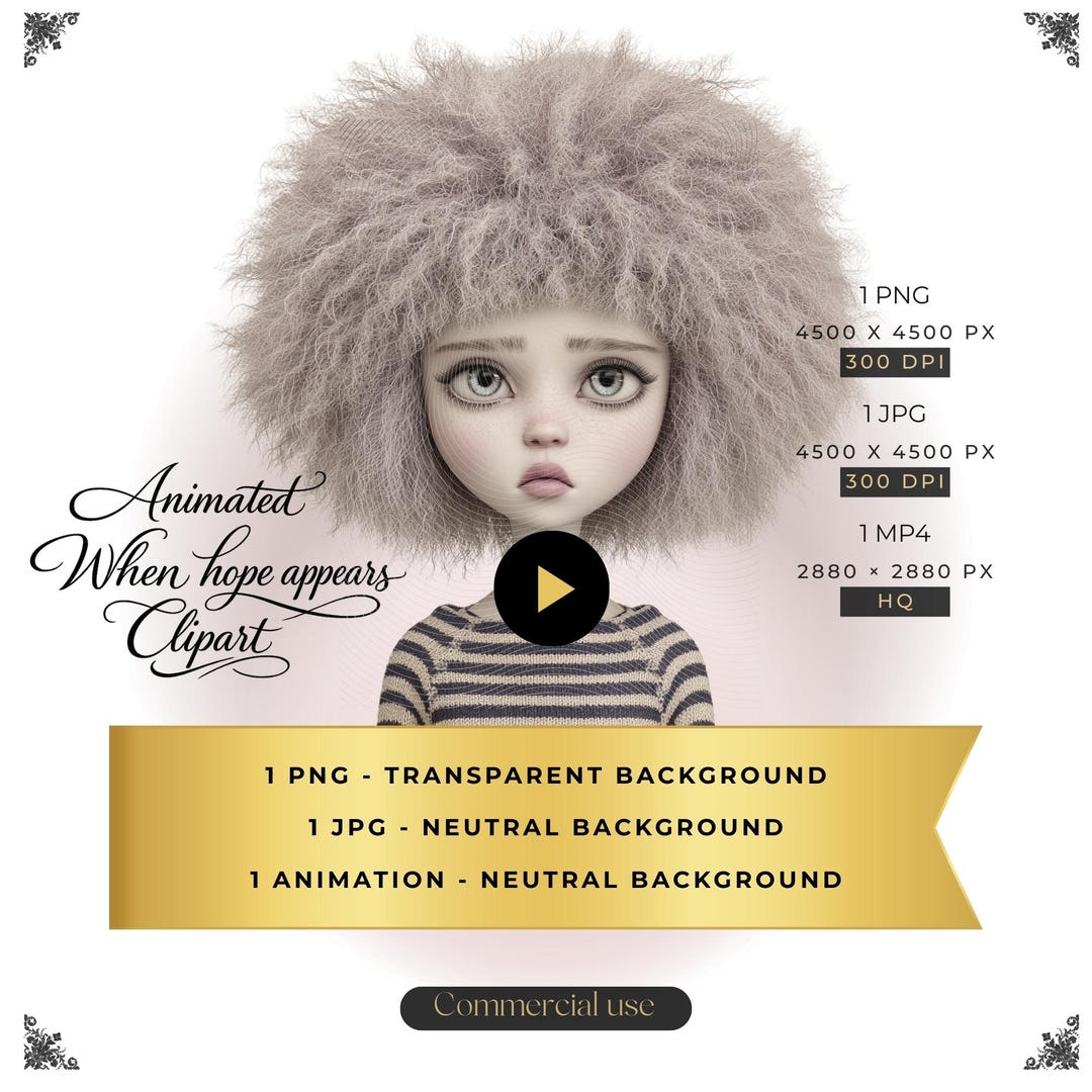 When Hope Appears Animated Emotion Clipart | Emotional Shift Girl JPG ...