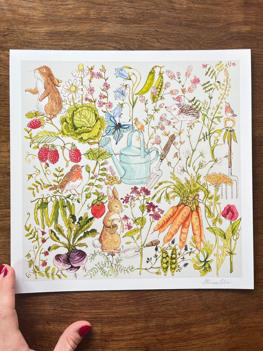 Country Garden, Peter Rabbit, Watercolour Giclée, Fine Art Print - Etsy