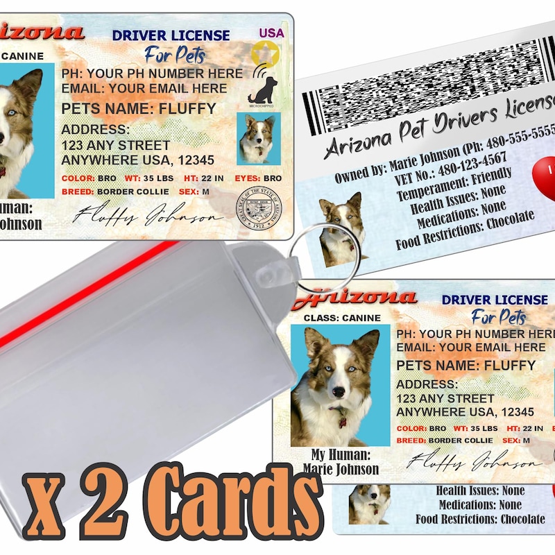 Dog Driver License - Etsy