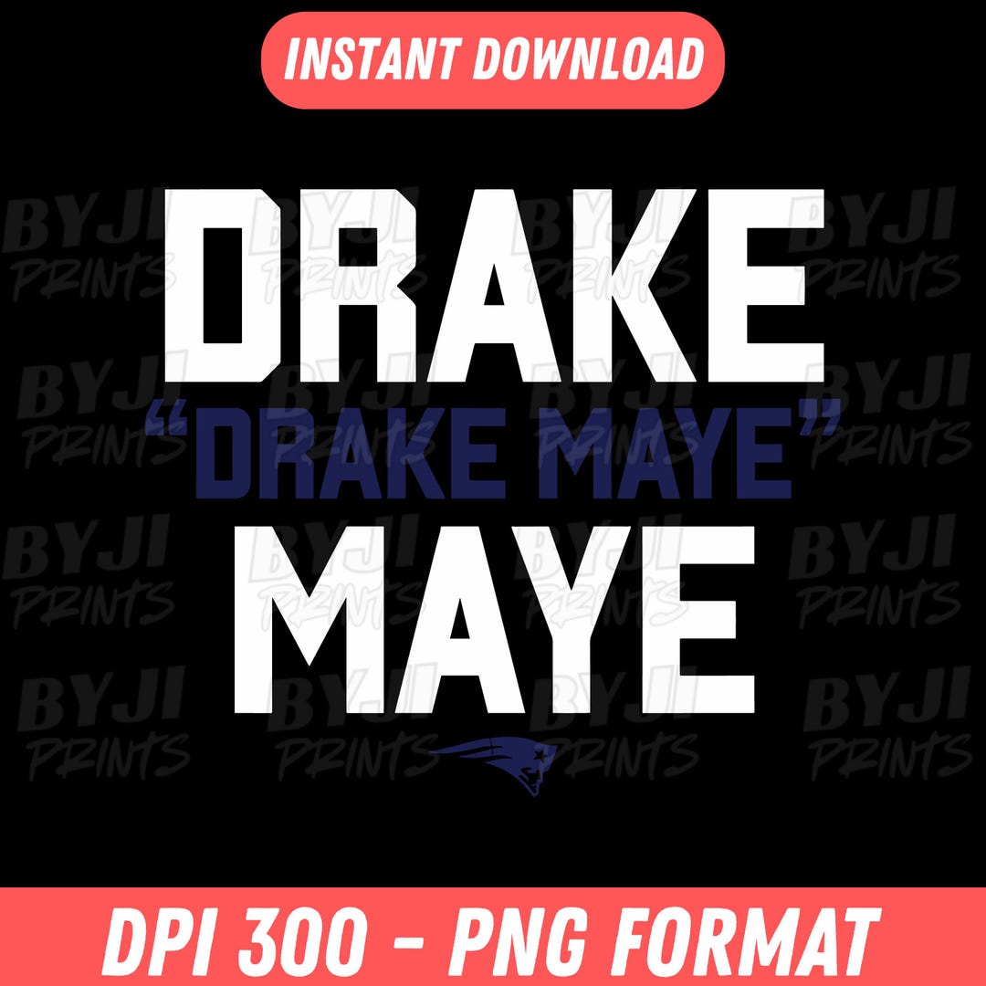 Drake Maye New England Football PNG | I Love Drake Maye Patriots ...
