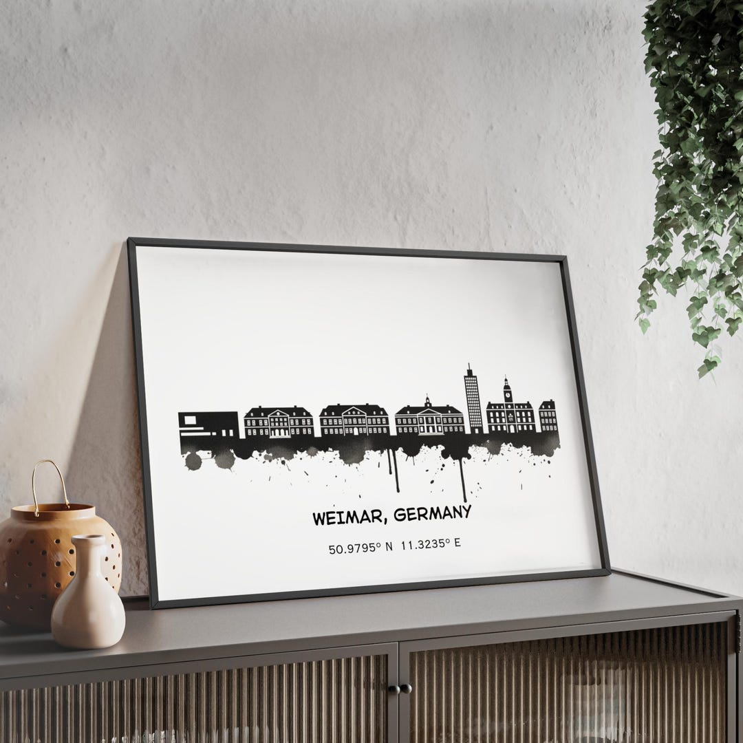 Weimar Germany Skyline Poster - Etsy