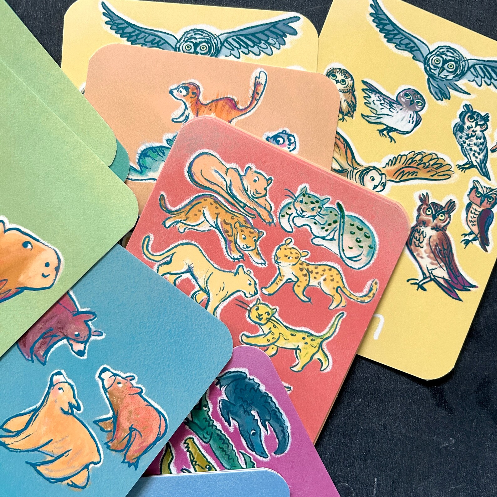 Illustrated "read + Count" Flash Cards - Etsy