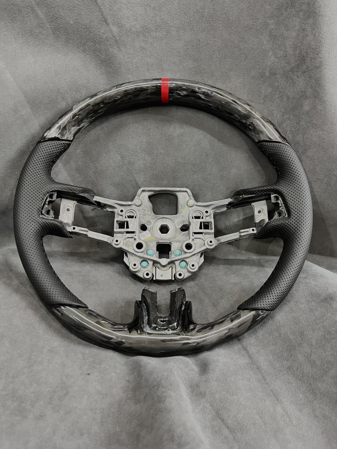 Custom Ford Mustang Forged Carbon Fiber&leather Steering Wheel S550 ...