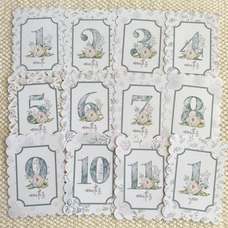 Baby's First Year Memory Book + Cards: Birth to 12 Month Milestone ...