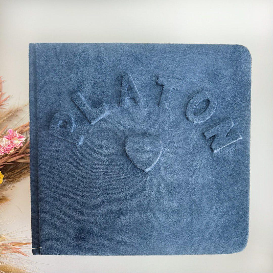 Personalized Boy Memory Book, Custom Photo Album, Milestone Journal ...