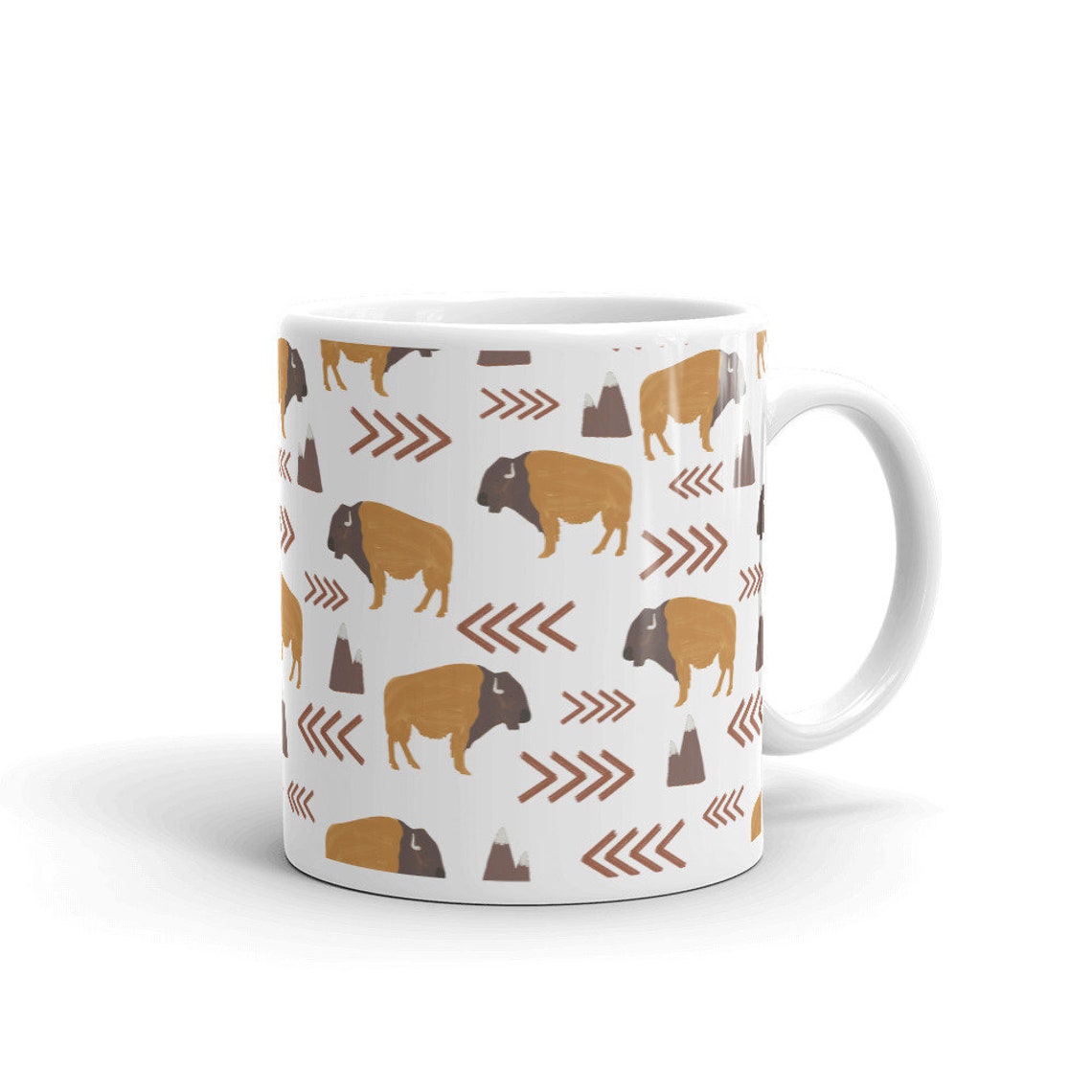 Bison Coffee Mug, Buffalo Mug, Buffalo Coffee Mug, Outdoorsy Mug ...