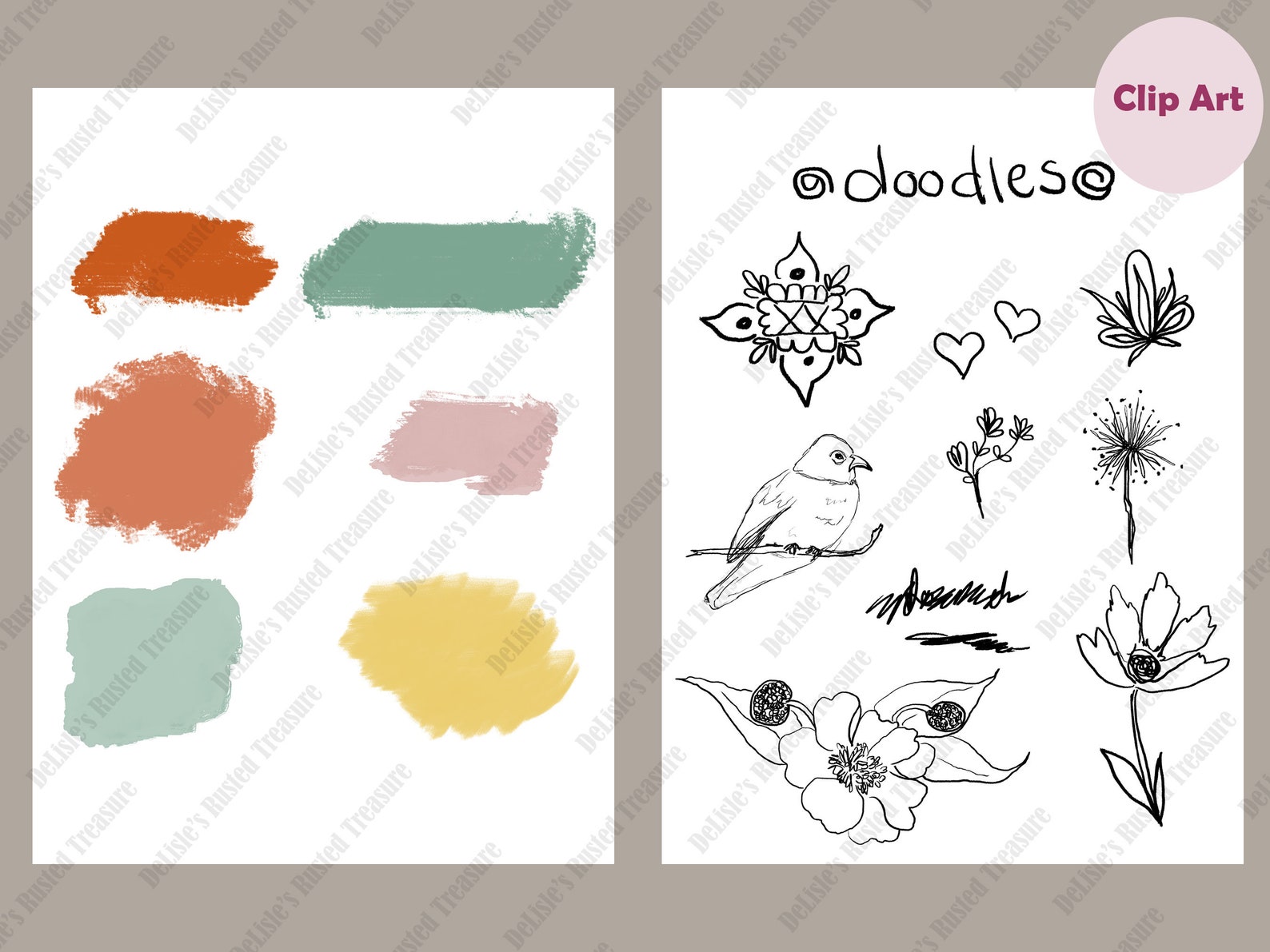 Fun and Free Collection Digital Paper 12x12 Inch, Digital Collage Paper ...