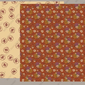 Flower Bouquet Digital Paper, Floral Bouquet Digital Paper, Floral ...