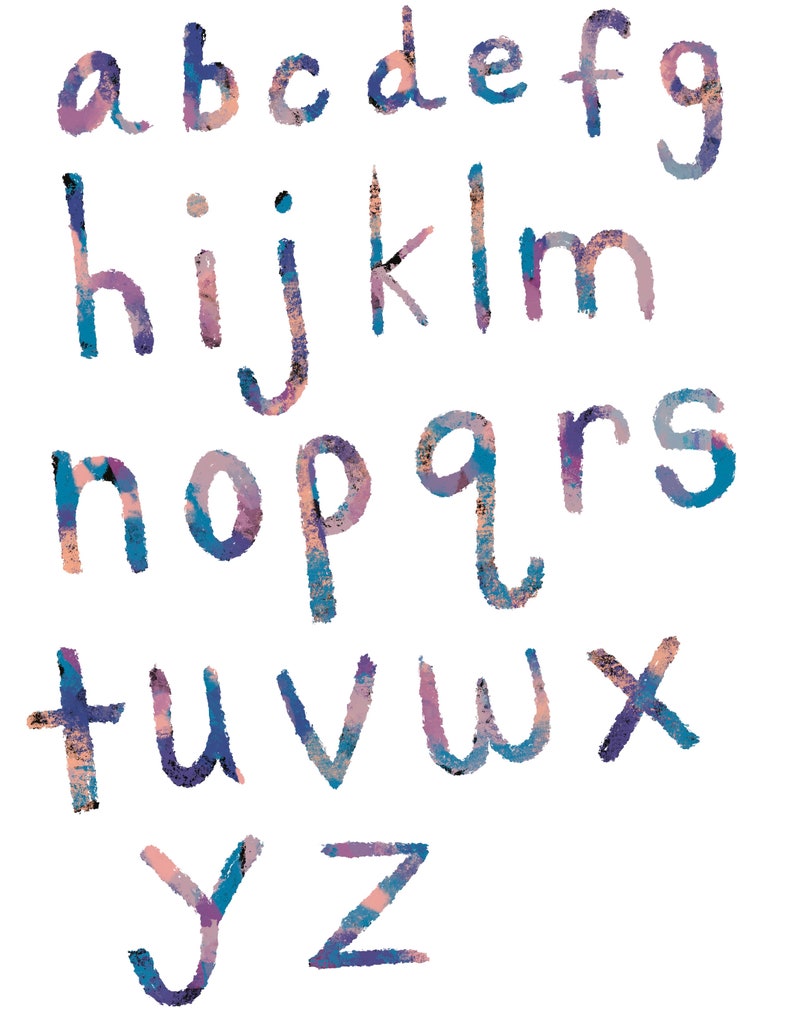 Fun Alphabet Printable for Scrapbooking and Creative Journaling ...