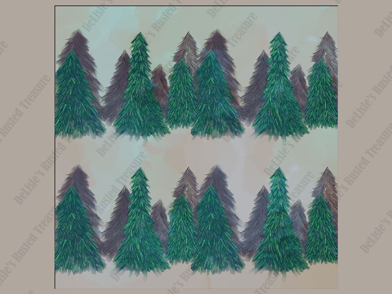 Woodland Digital Paper Bundle, Forest Animals Printables, Digital ...