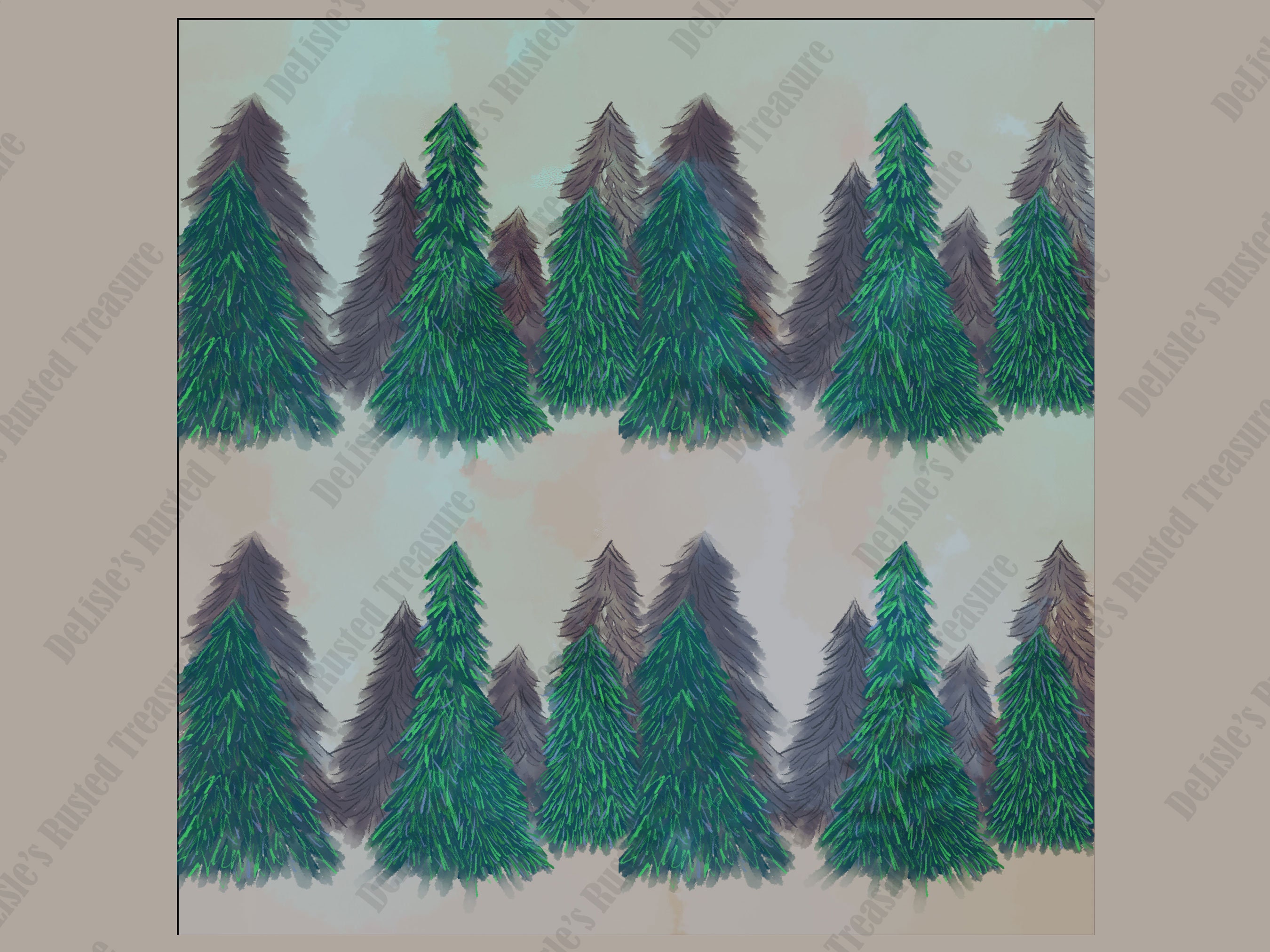 Woodland Digital Paper Bundle, Forest Animals Printables, Digital ...