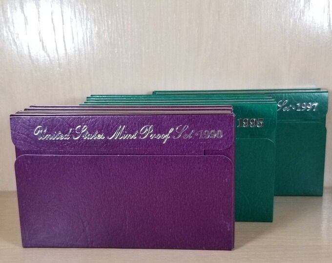 PROOF COIN Sets-usa Coins-11 Sets-vintage United States Treasury ...