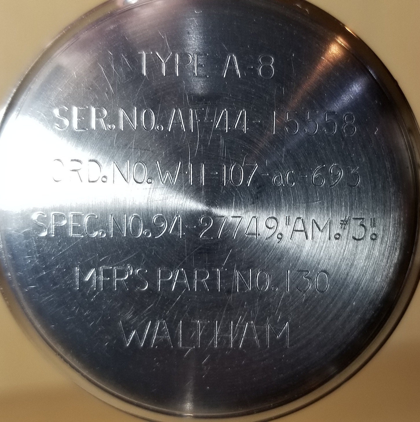 MILITARY STOPWATCH waltham-vintage World War Ii-type A8-jitterbug-1944 ...