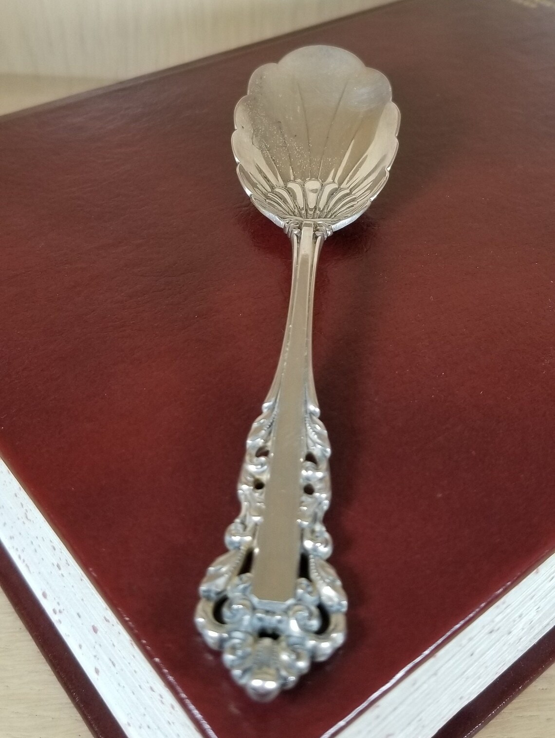 GORHAM SUGAR Spoon-medici Pattern-vintage Sterling Silver-shell Design ...
