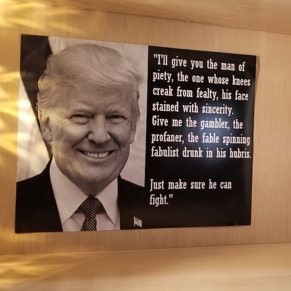 Trump Black and White - Etsy