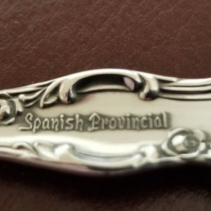 TOWLE SPANISH Provincial-sterling Spoons-silver Teaspoons-vintage ...
