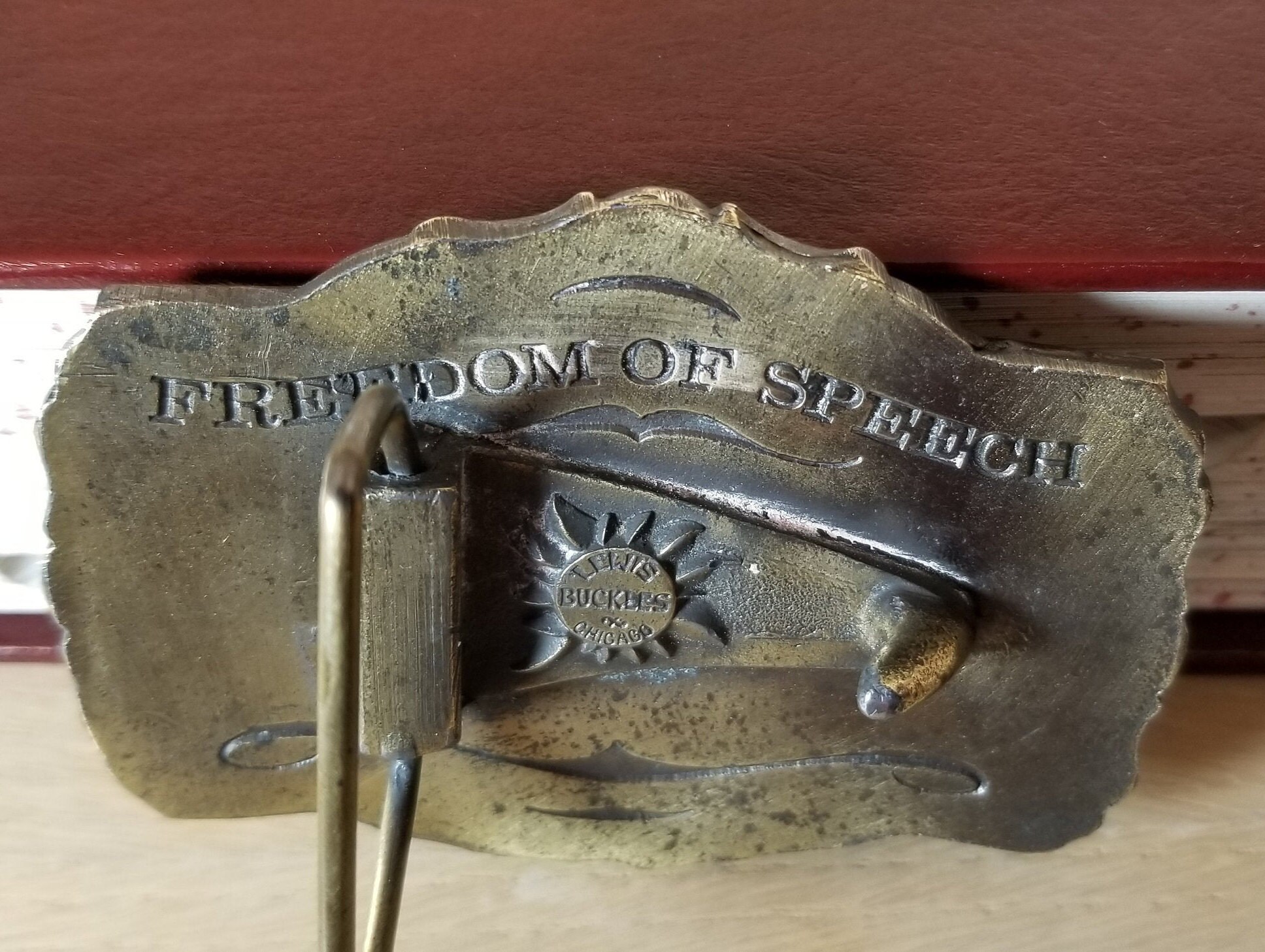 CB RADIO Belt Buckle-brass-freedom of Speech-lewis Buckles-vintage ...