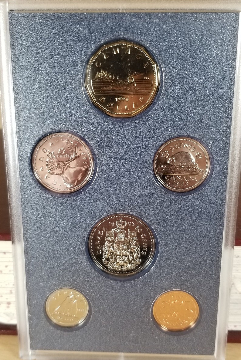 CANADIAN SPECIMEN Coins-4 Sets-vintage-queen Elizabeth - Etsy