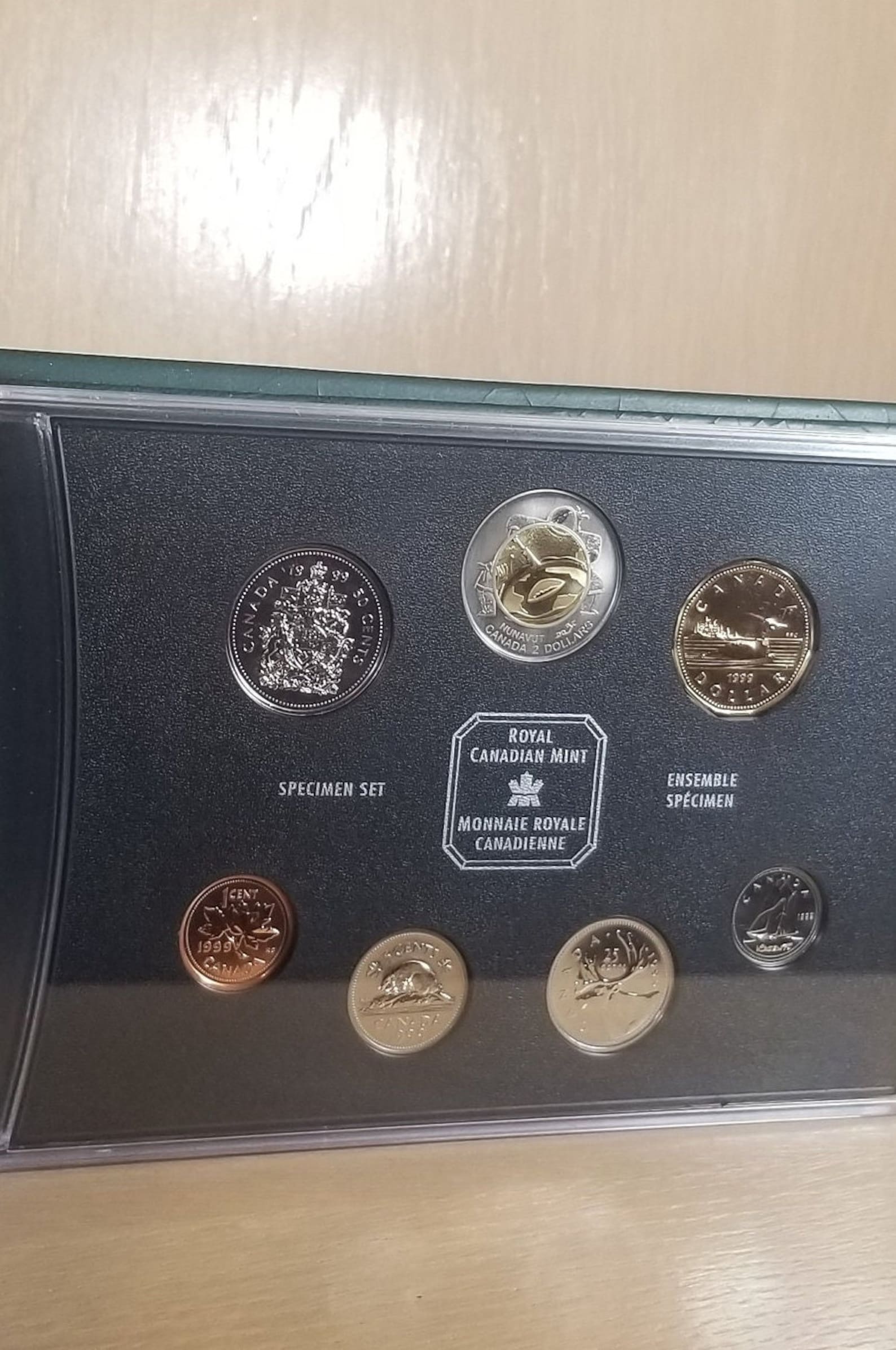CANADA SPECIMEN Set-1999-vintage Coins-royal Canadian Mint-queen ...