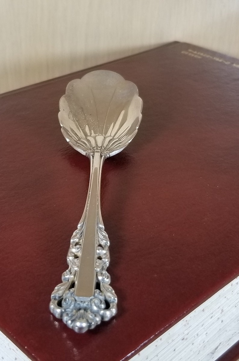 GORHAM SUGAR Spoon-medici Pattern-vintage Sterling Silver-shell Design ...