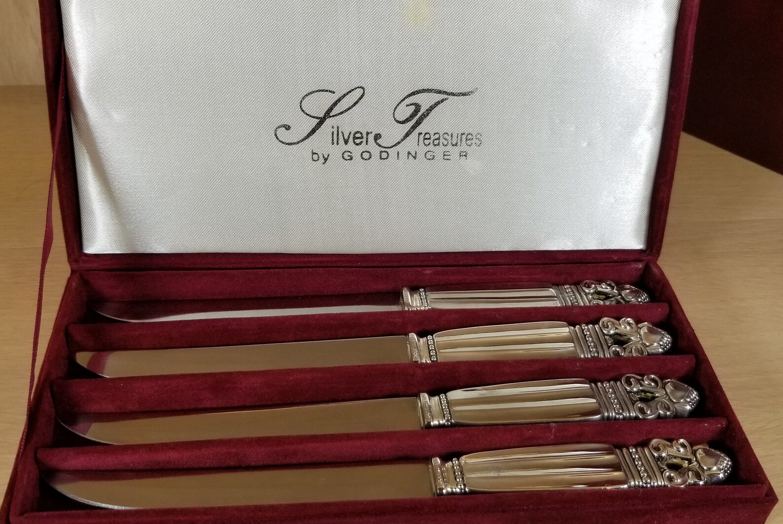 GODINGER DINING Knives-"silver Treasures"-vintage-antique Knife Set - Etsy