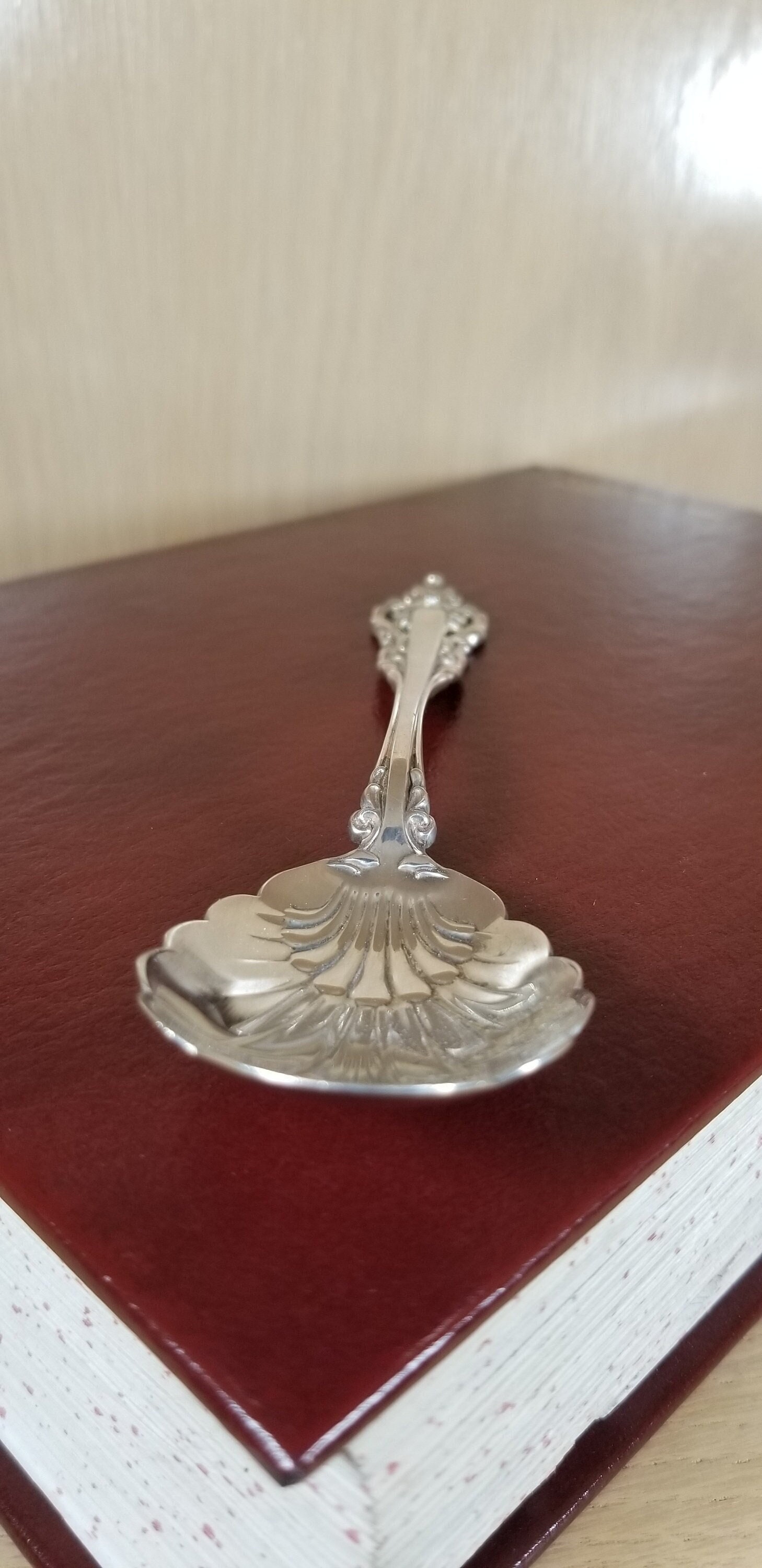 GORHAM SUGAR Spoon-medici Pattern-vintage Sterling Silver-shell Design ...