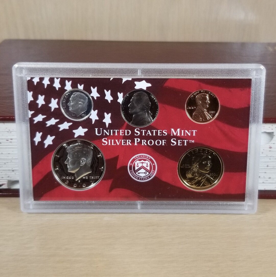 SILVER PROOF Set-2002-silver Quarters-vintage U.S. Mint-tennessee-ohio ...