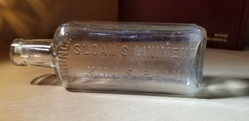 SLOAN'S MEDICINE Bottle-vintage Liniment-glass-3 Ounces - Etsy