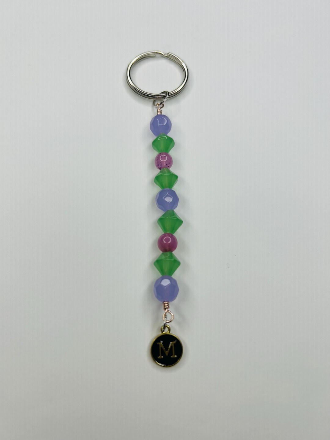 Letter 'M' Keychain - Etsy