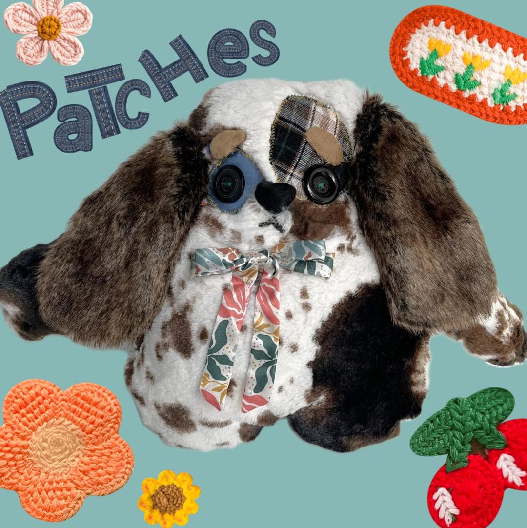 Patches the Pup – Handmade Patchwork Puppy Plush, One of a Kind Stuffed ...