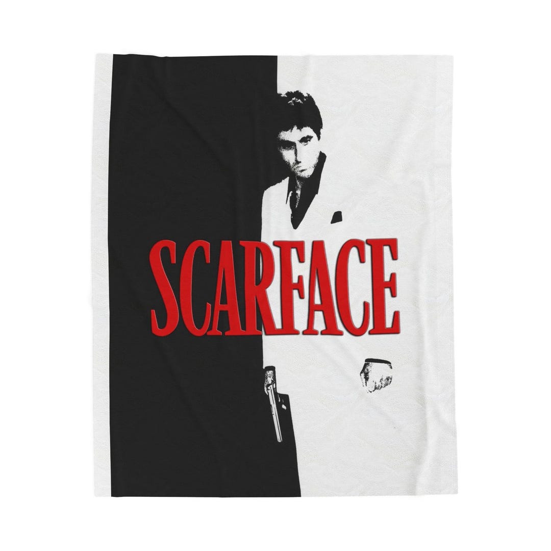 Scarface Movie Logo Blanket | Velveteen Plush Blanket - Etsy