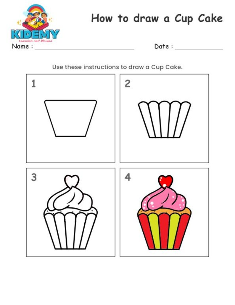 Printable Step-by-step Drawing Worksheets for Kids | How to Draw ...