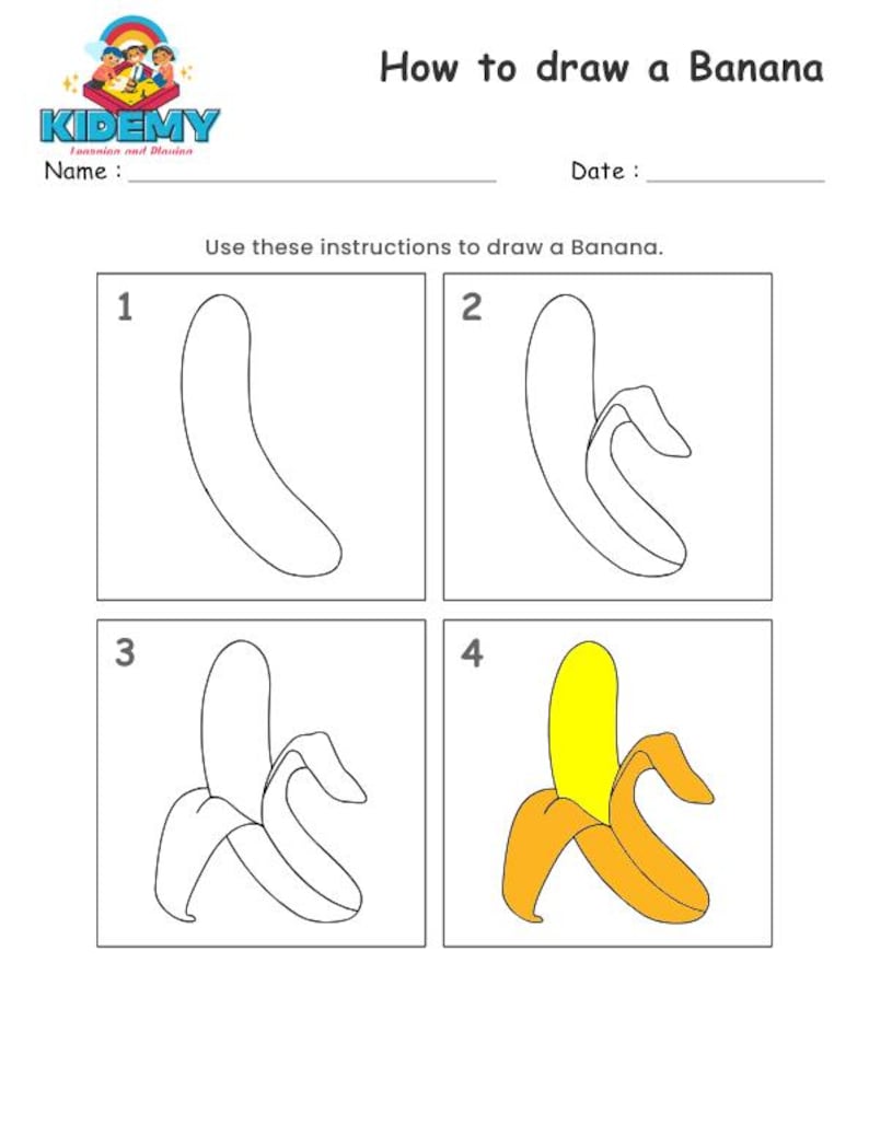 Printable Step-by-step Drawing Worksheets for Kids | How to Draw ...