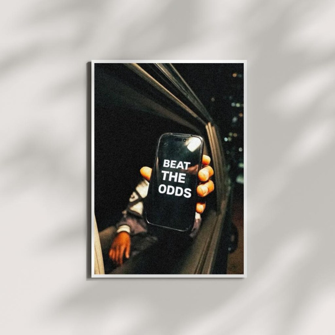 Beat the Odds Poster | Motivational Wall Art | Street Photography Print ...