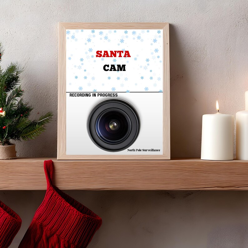 Fun Festive Santa Cam Letter for Kids - Printable PDF - Etsy