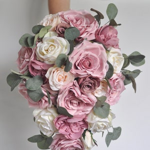 Mauve Wedding Bouquet, Wedding Flowers, Bridal Bouquet, Boho ...