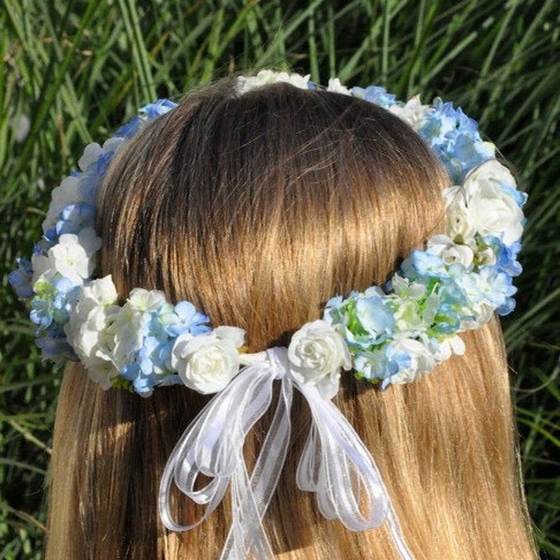 Blue Flower Crown - Etsy