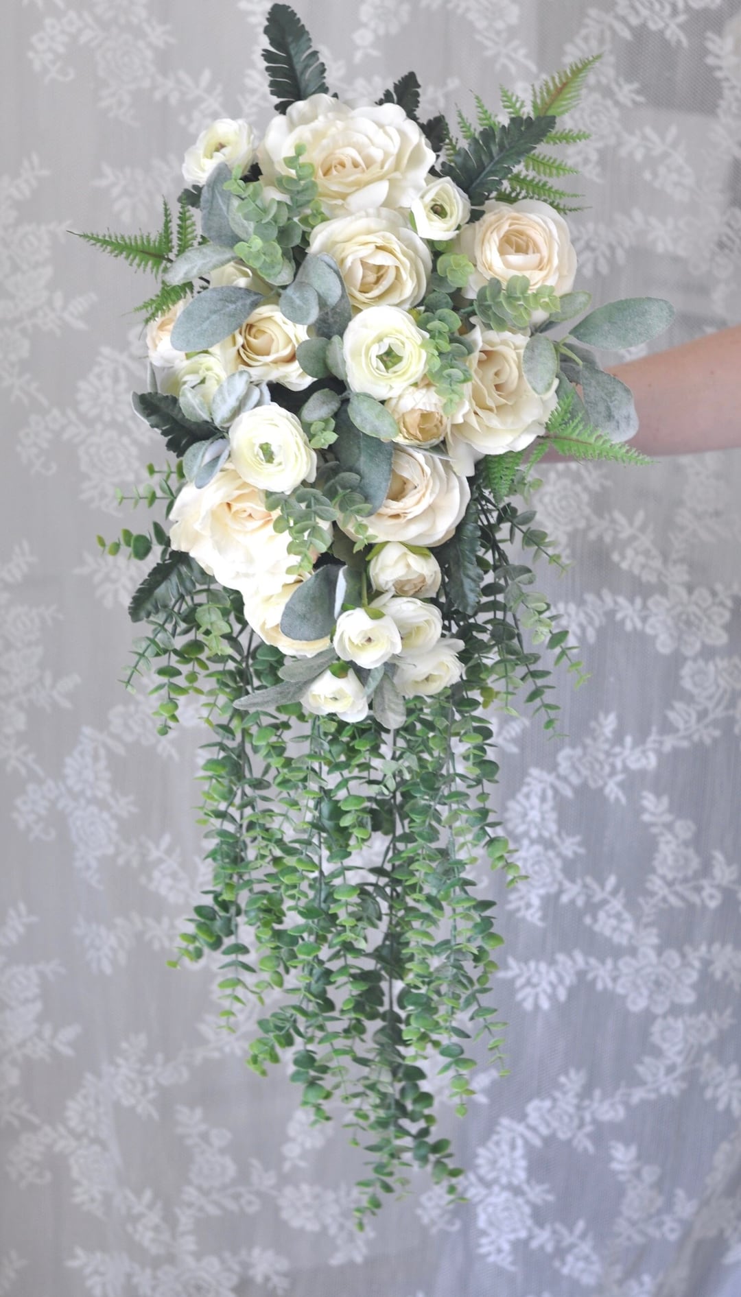 Cascade Bridal Bouquet, Wedding Flower Bouquet, Wedding Flowers, Bridal ...