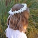 First Communion Headpiece, First Communion Flower Crown, White Flower ...