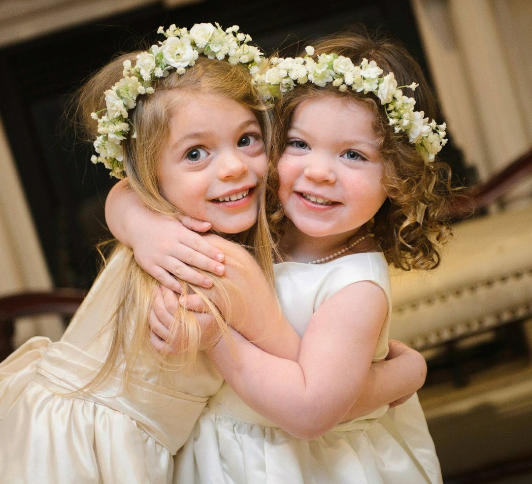 First Communion Flower Crown, First Communion Headpiece, White Flower ...
